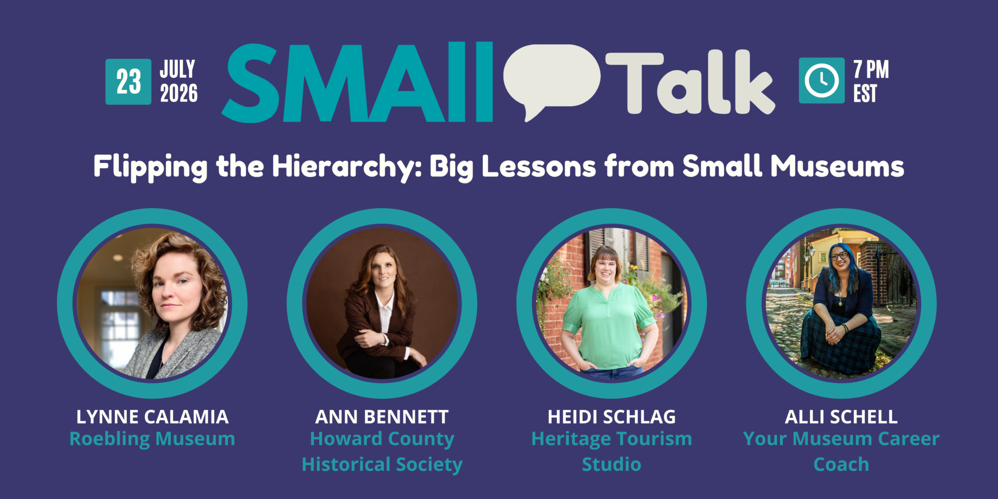 July 2026 SMAll Talk Virtual Conversation - Small Museum Association
